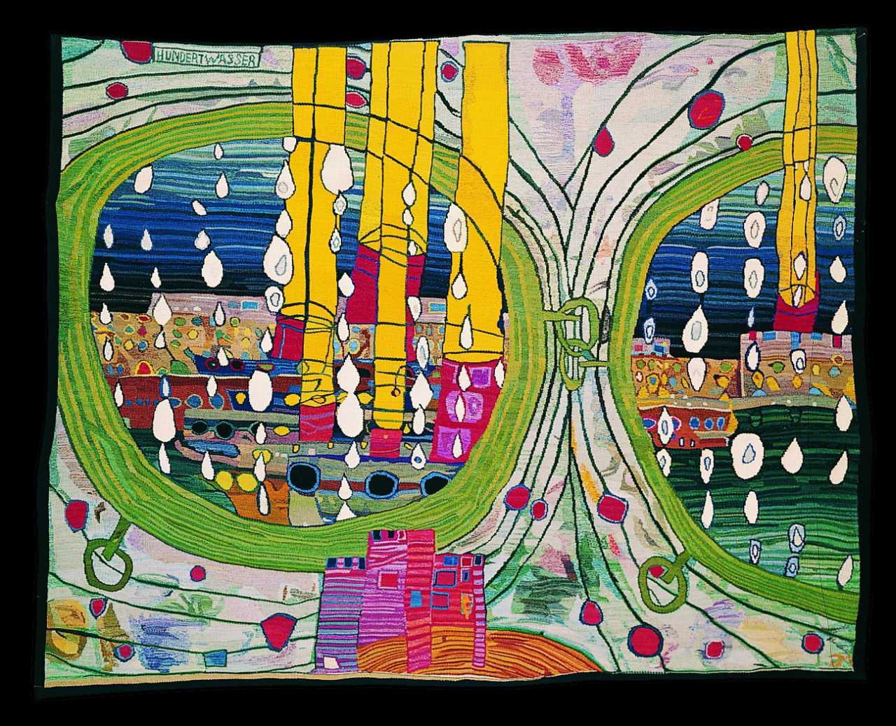 Hundertwasser - A RAINY DAY ON THE REGENTAG