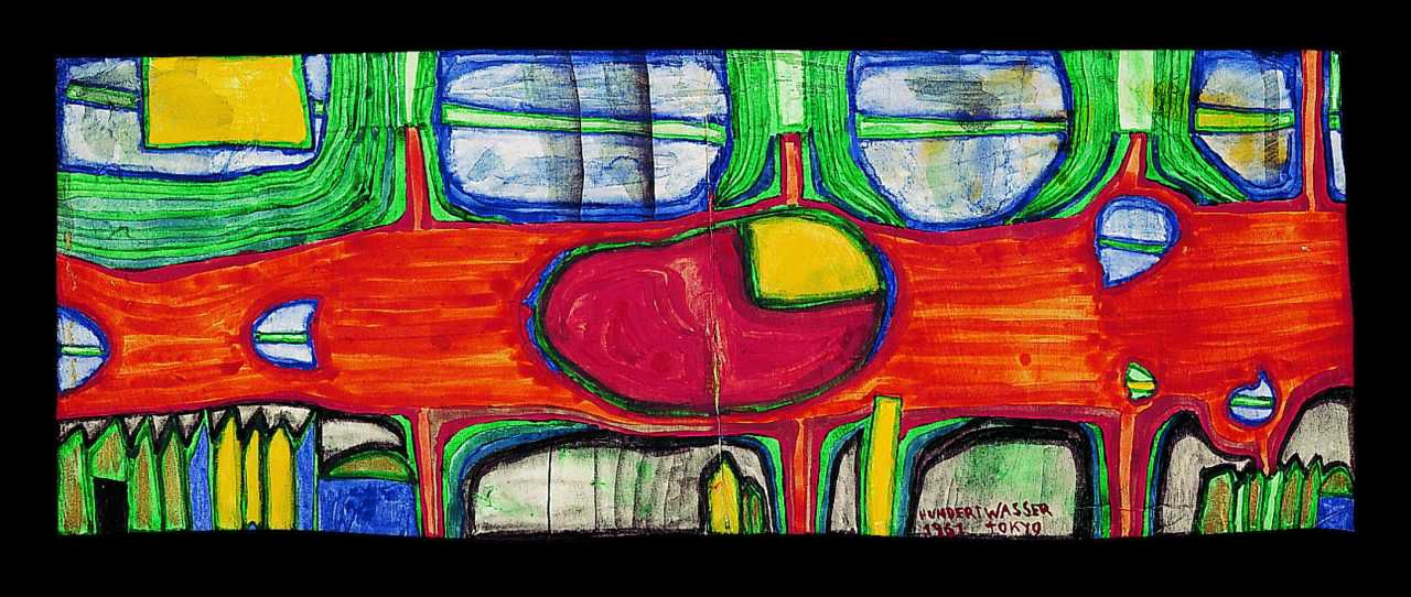 Hundertwasser - PART OF THE YELLOW RIVER