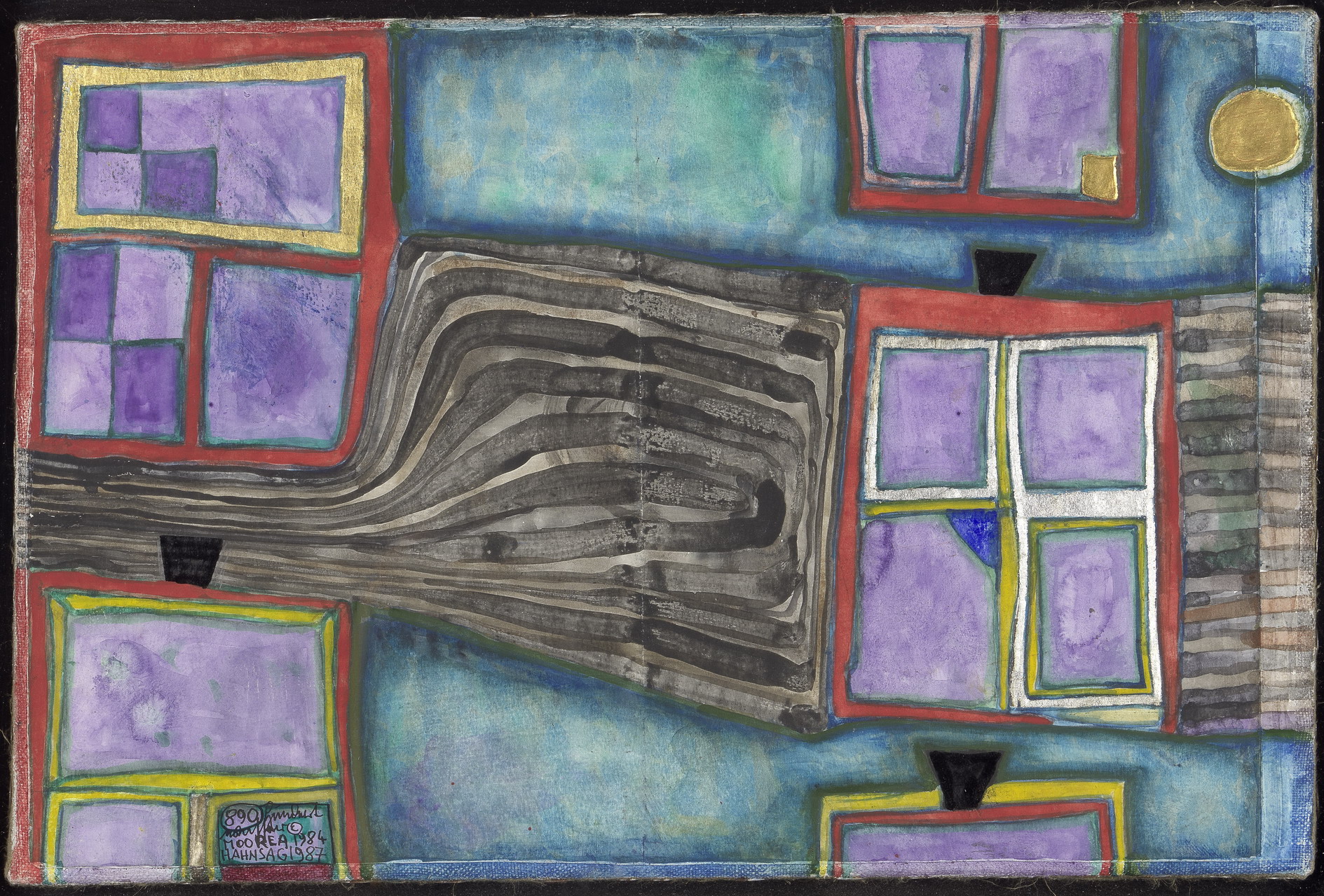 Hundertwasser - VIOLET WINDOWS